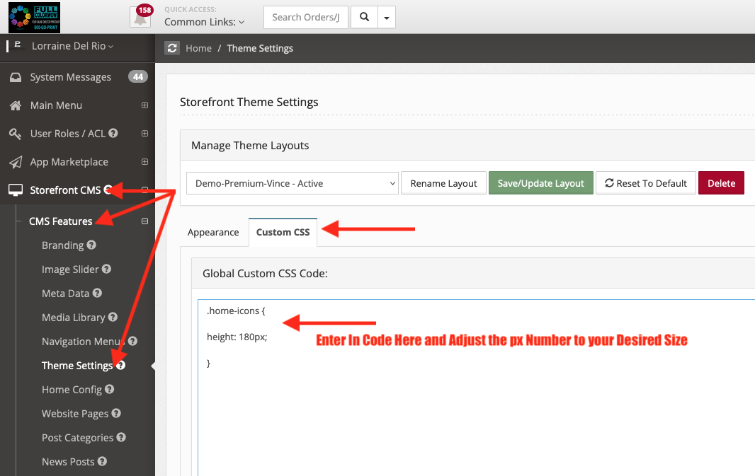 How to change the product thumbnail box height