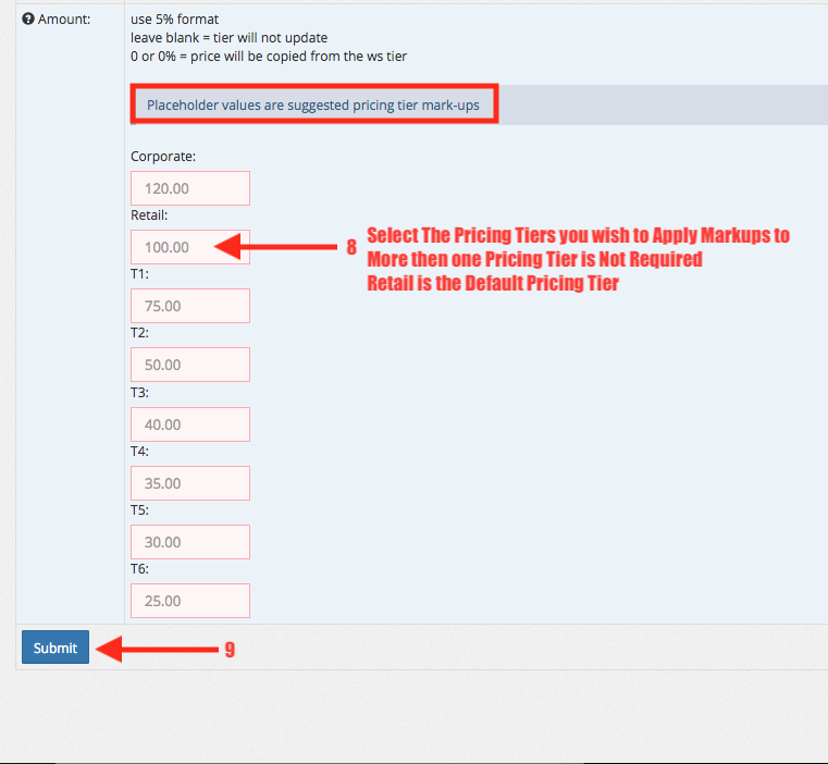 How To Apply Price Markups